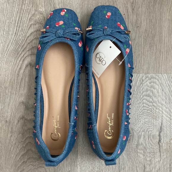 Cato | Shoes | Cato Cherry Print Flats | Poshmark